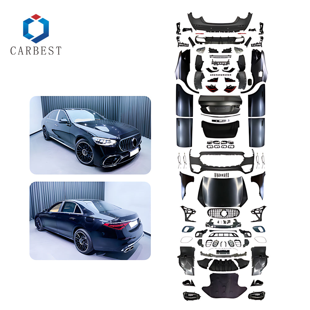BODY KIT FOR BENZ S-CLASS W222 2014-2021 UPGRADE TO W223 2024 S63 AMG