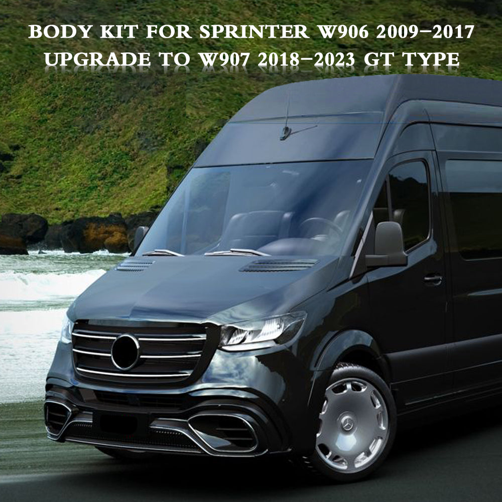 BODY KIT FOR SPRINTER W906 2009-2017 UPGRADE TO W907 2018-2023 GT TYPE