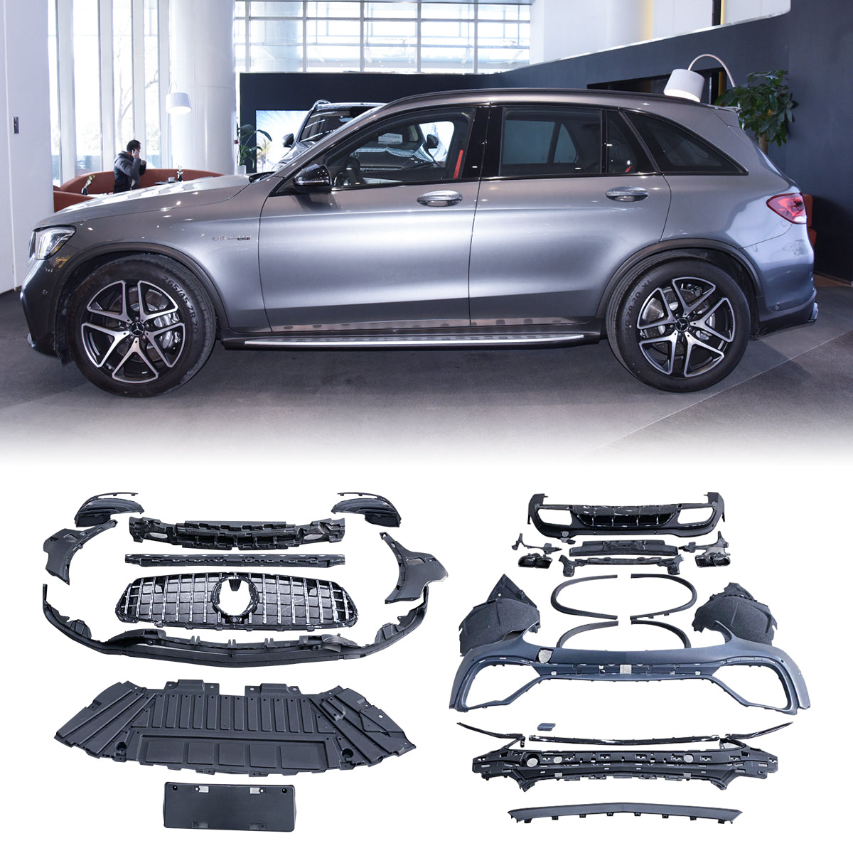 BODY KIT FOR GLC-CLASS X253 2020 UPGRADE TO GLC63S AMG